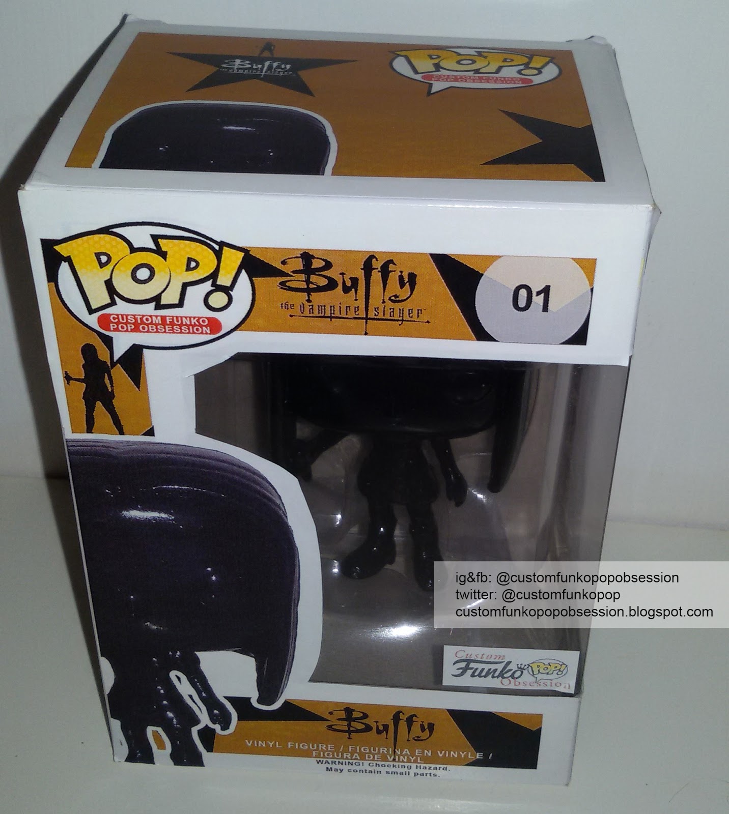 Buffy Custom Funko Pop - All Painted In Black