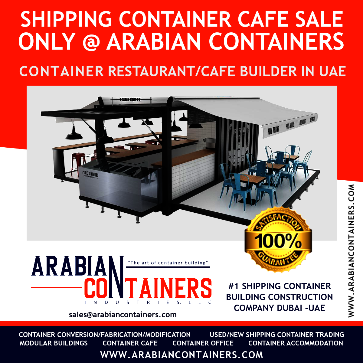 Shipping Container Cafe in Dubai: New Trend in Dubai-UAE | Arabian ...