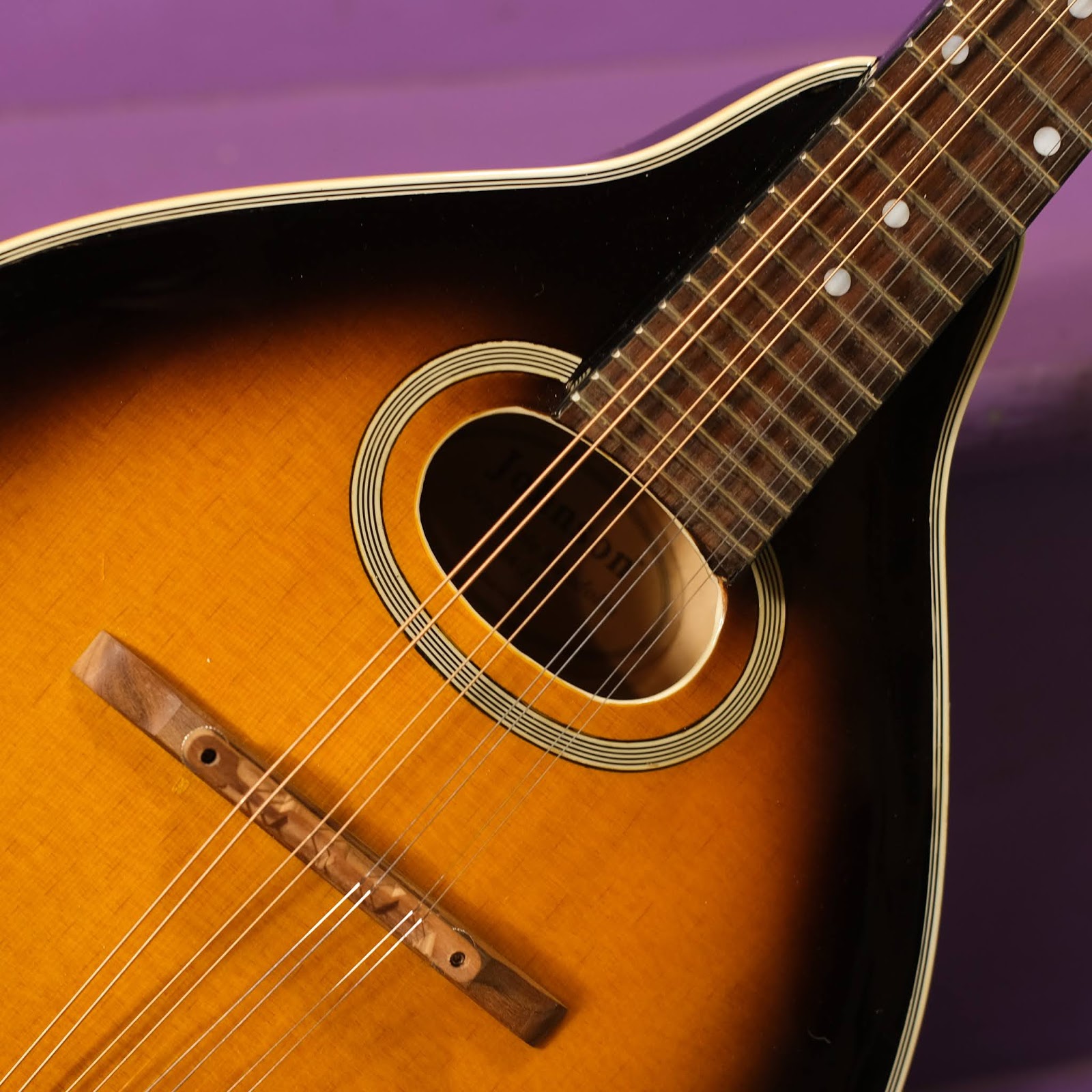 2000s Johnson MA-110 Oval-Hole Archtop Mandolin