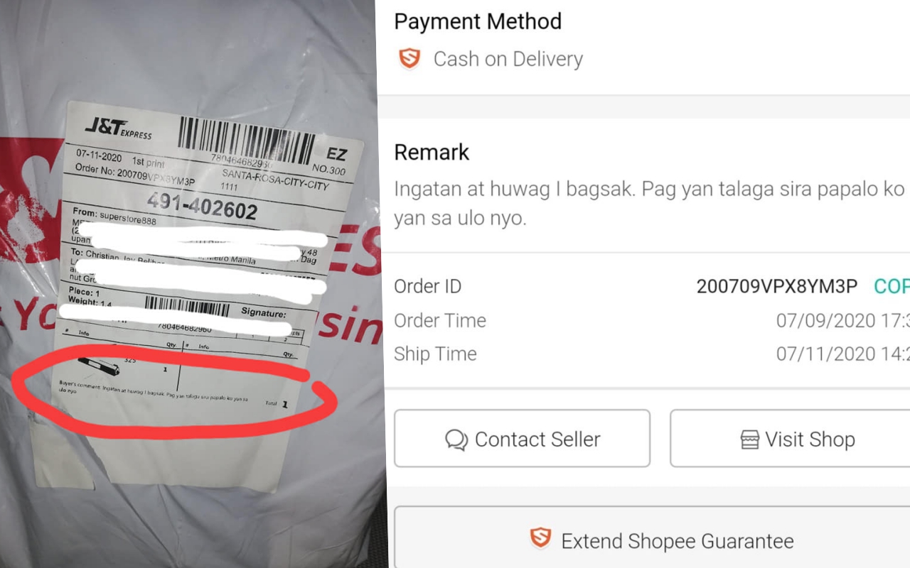 Remarks ng isang customer sa J&T express, kinaaliwan sa social media ...