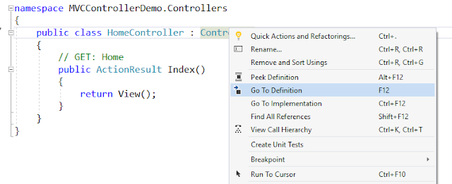 Controller In Aspnet Mvc 5 ~ Programming With Shri