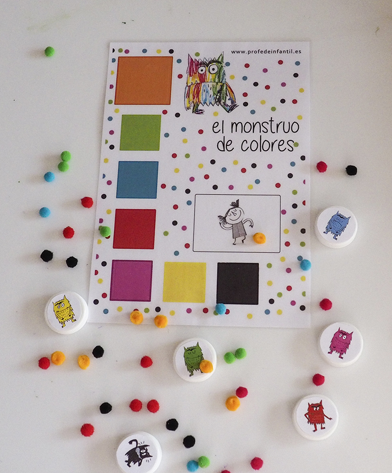 Profe de Infantil: Juego de "El Monstruo de Colores"