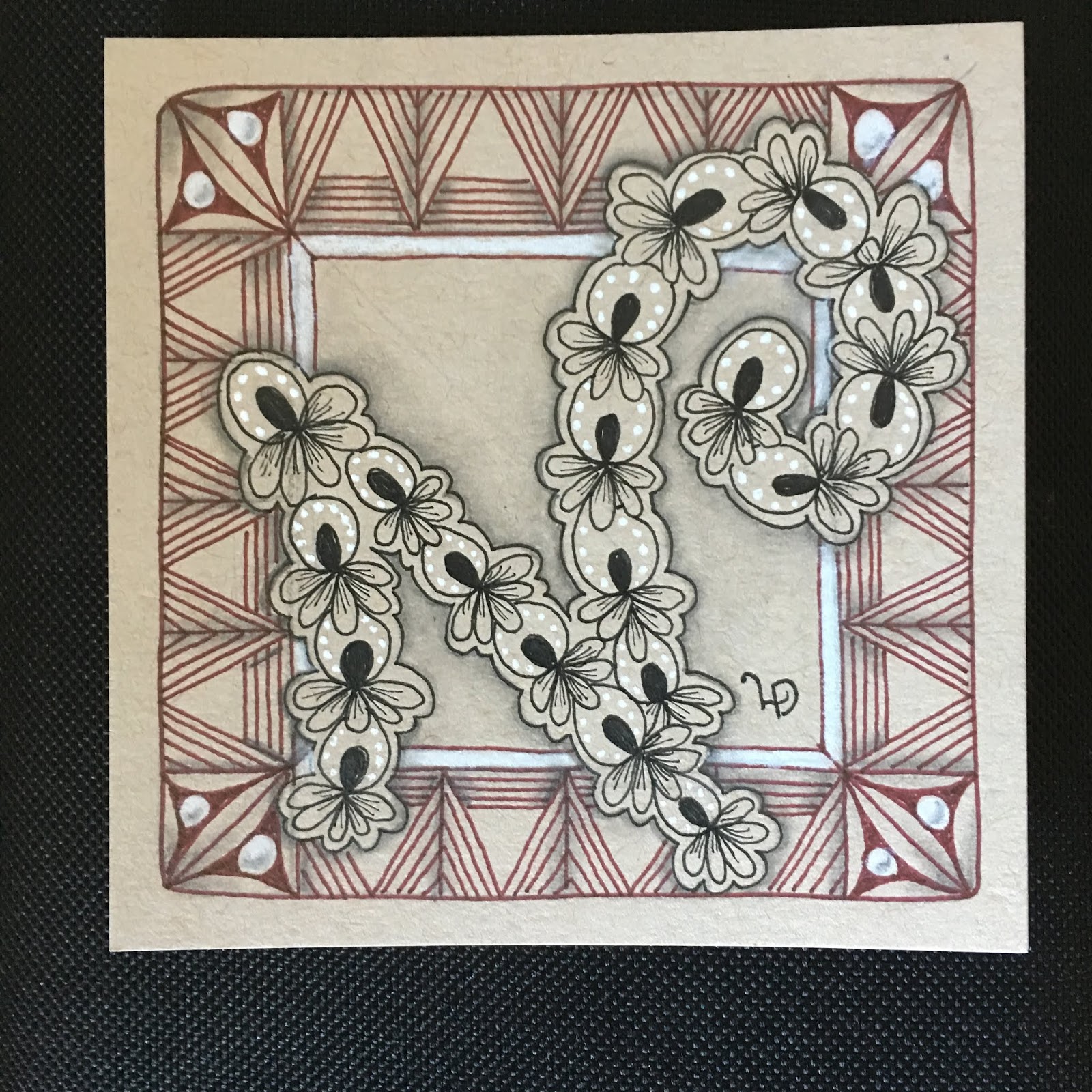 Tickled To Tangle: "It's a String Thing" #277 Tiles