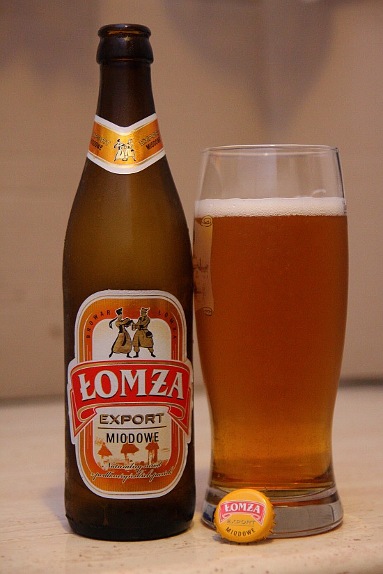 Łomża Export Miodowe - pospolite piwo miodowe ~ Kocham Piwo