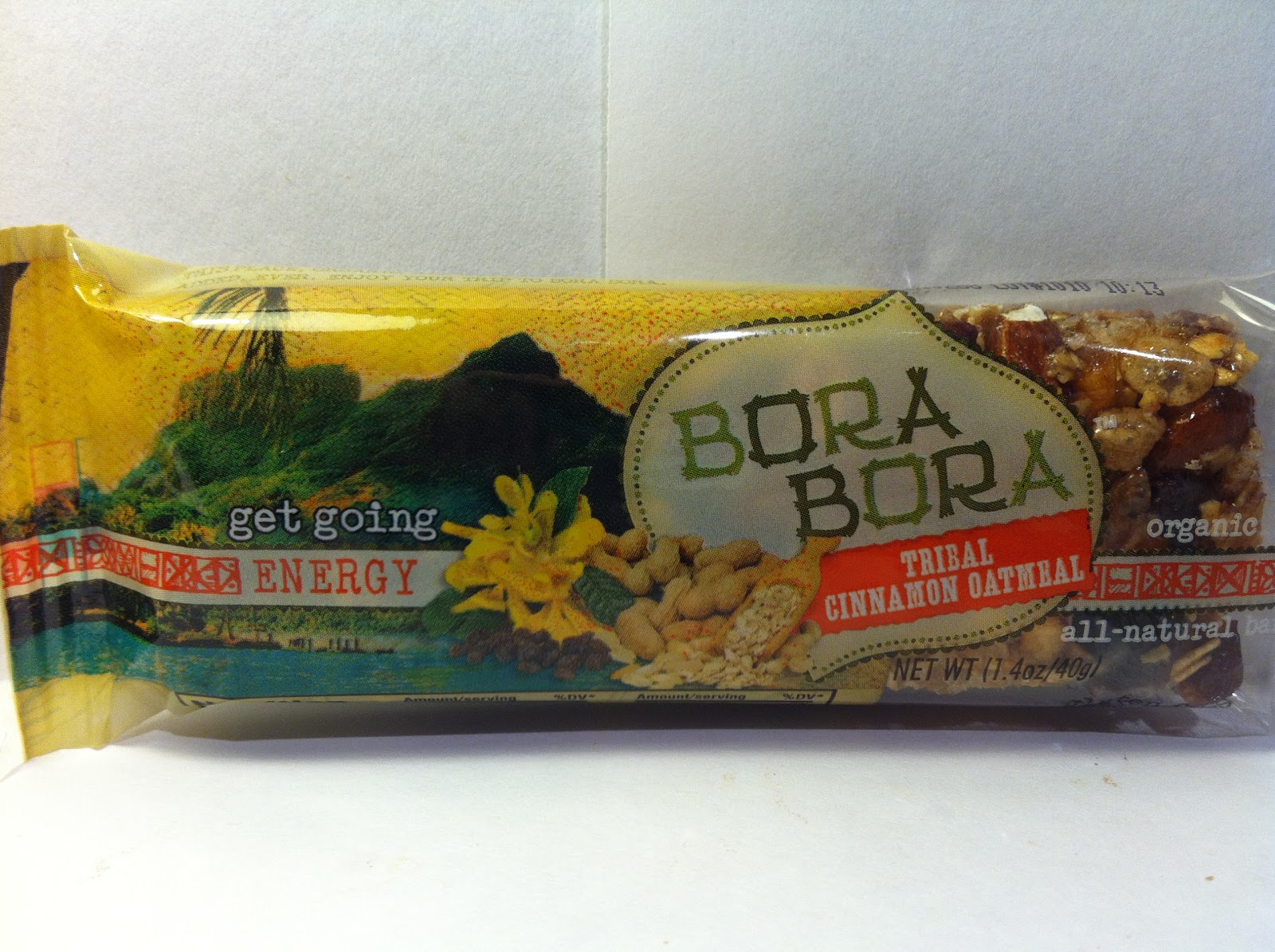 Crazy Food Dude: Review: Bora Bora Tribal Cinnamon Oatmeal Bar