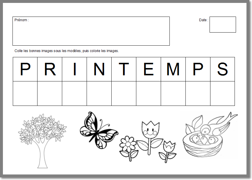 ActivitéS Maternelle Sur Le Printemps
