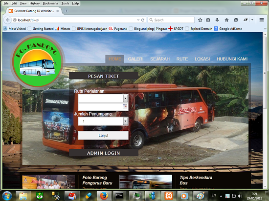 Sistem Informasi Pemesanan Tiket Bus Berbasis Web - Naga Pena