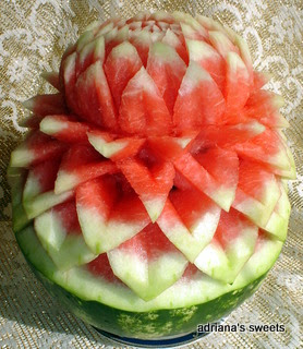 Adriana retete culinare: pepeni sculptati,aranjamente fructe, masa ...