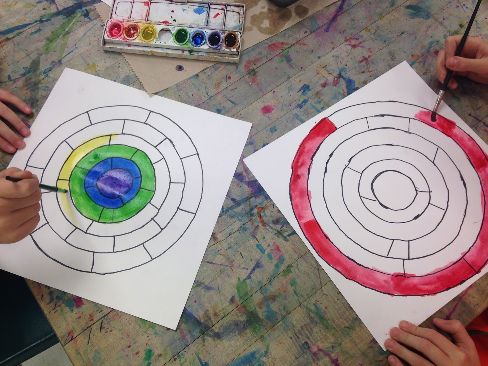 Art Room Blog: 3rd Grade Color Wheels...