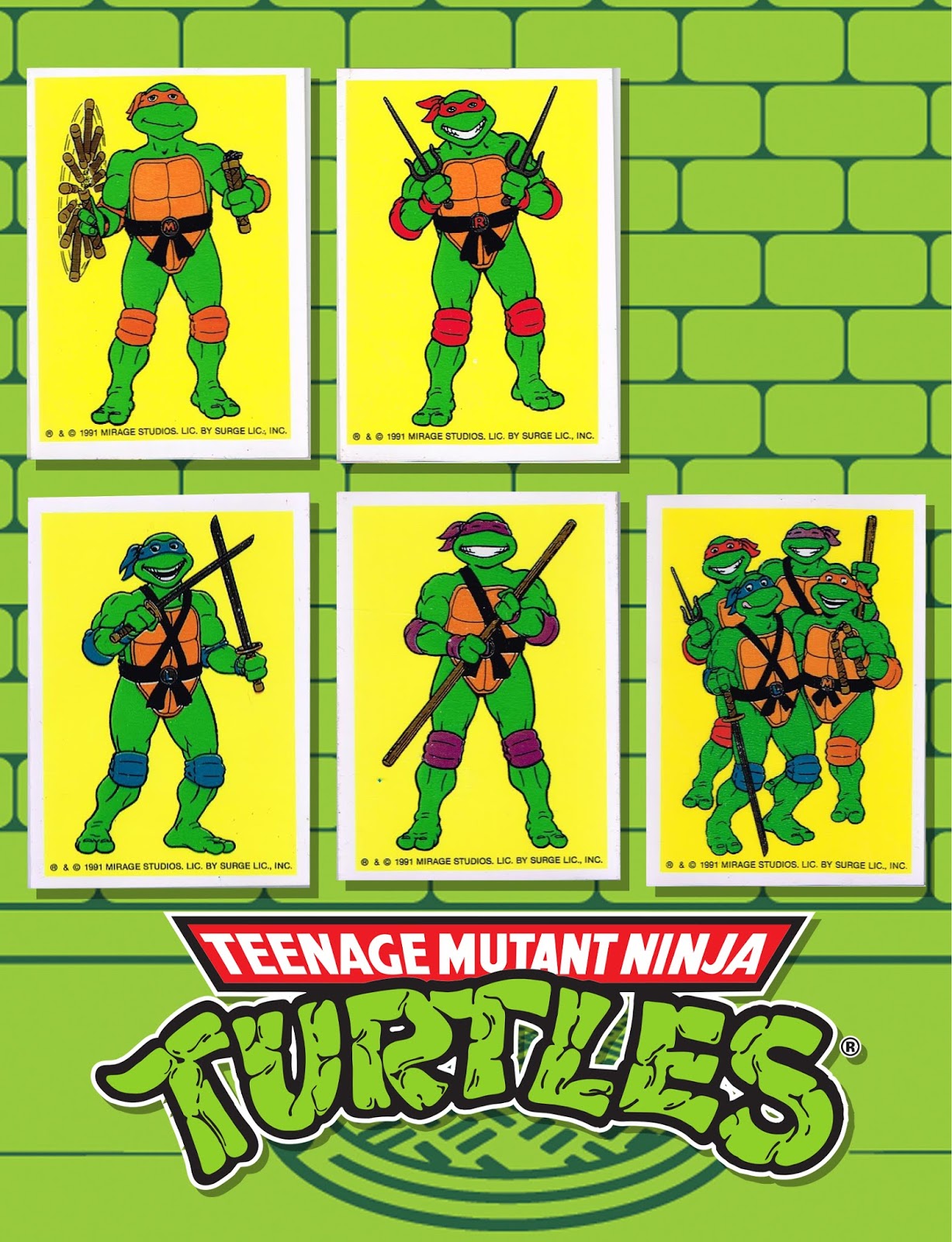 20 Years Before 2000: Ninja Turtles Pie Cards!