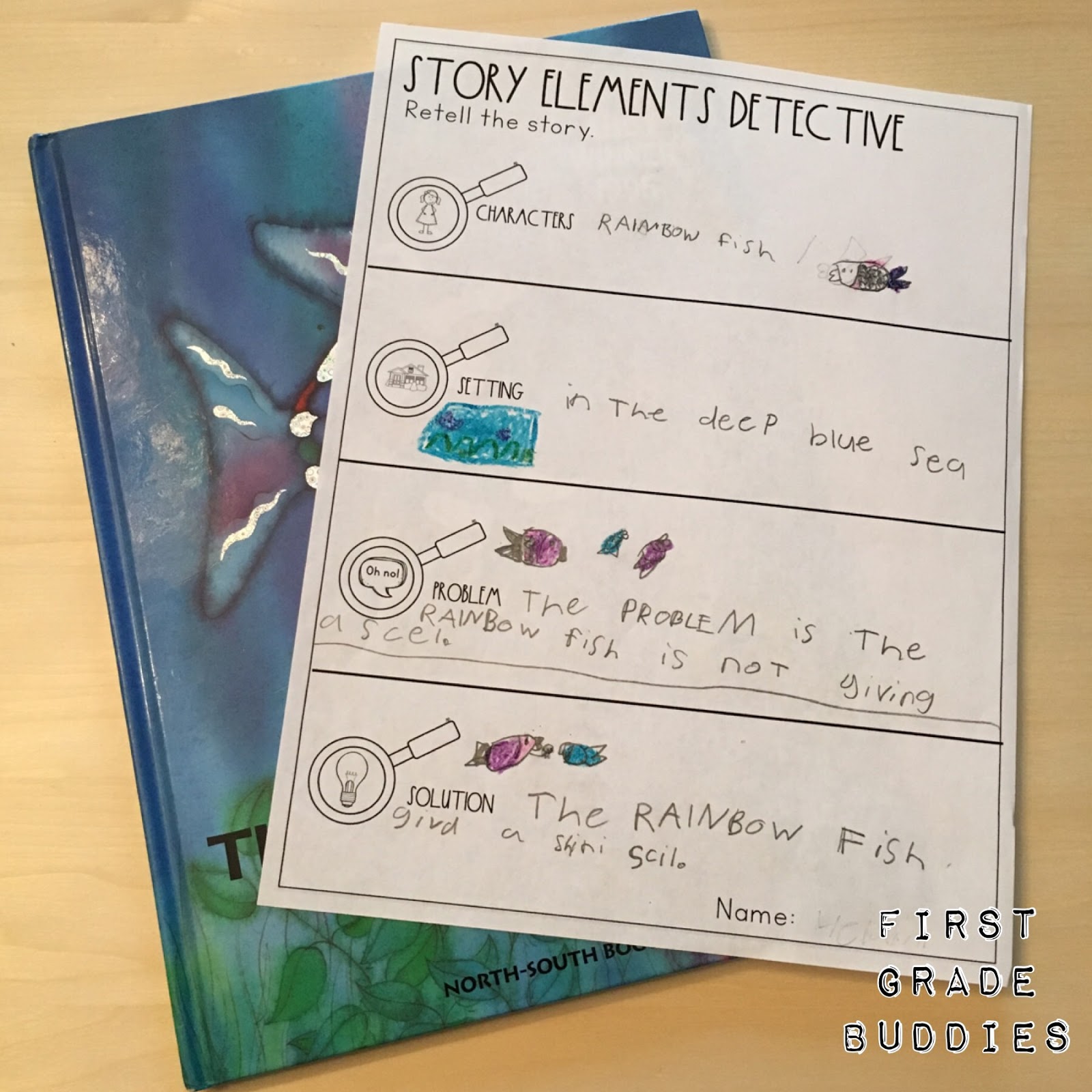 Story Elements Detective | First Grade Buddies