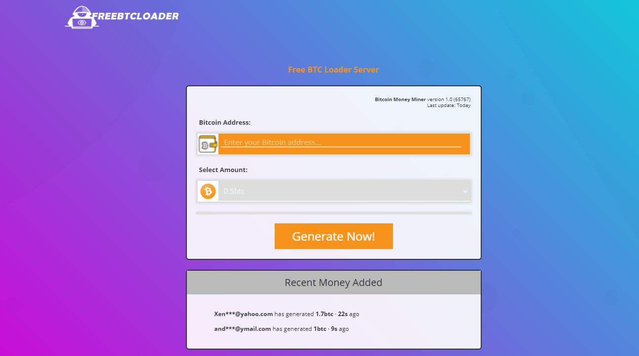 Free Bitcoin Loader