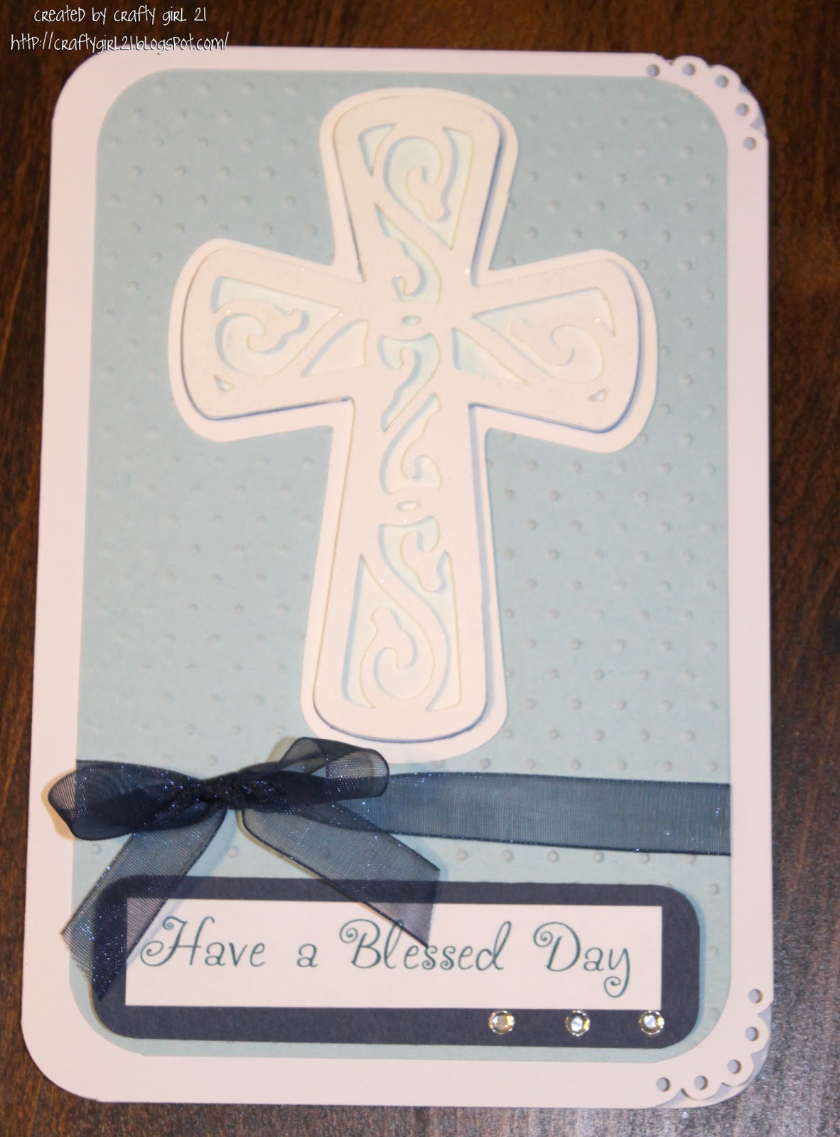 Crafty Girl 21!: Baptism Card