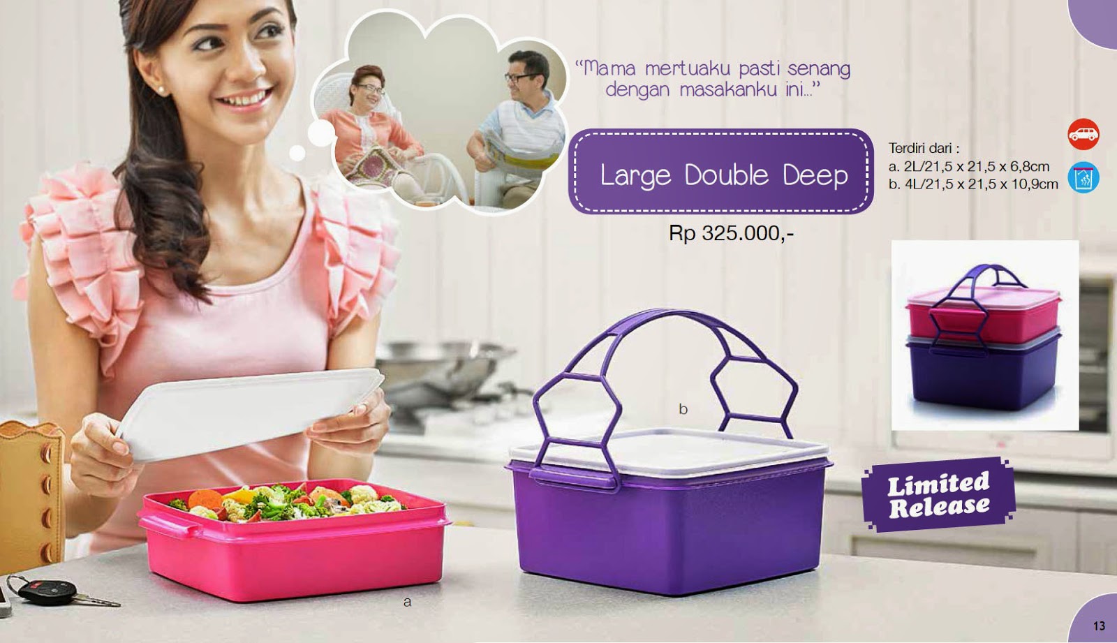 PROMO DESEMBER-LARGE DOUBLE DEEP - tupperware solo - promo tupperware ...