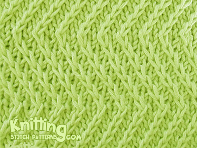 Twist Zig Zag 🔅 Knitting Stitch Patterns