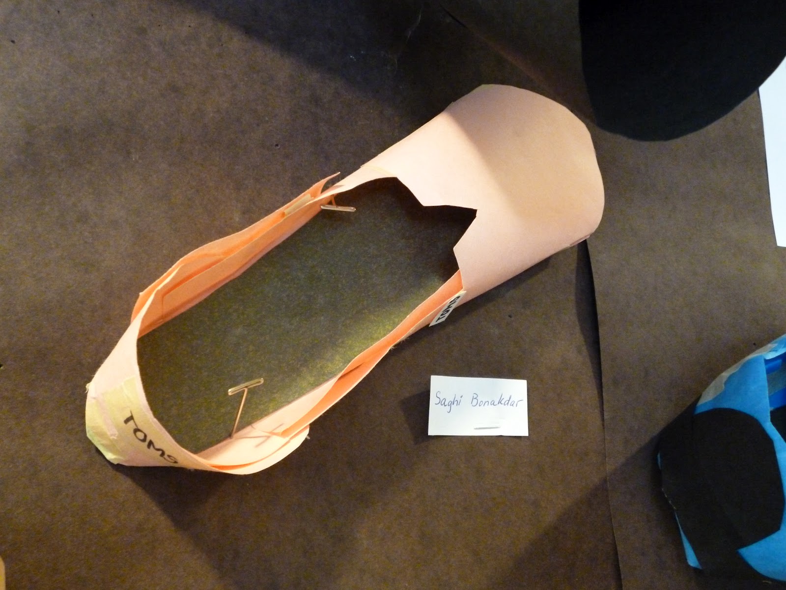 MS Art: Paper Shoes by 8th Graders