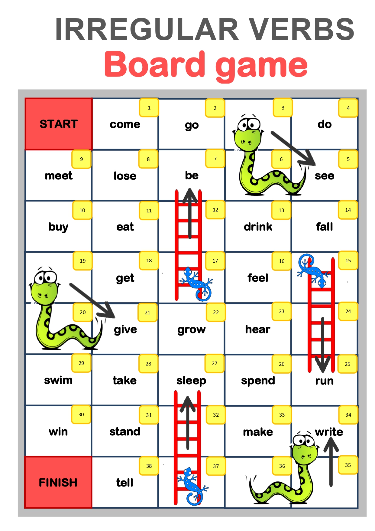Irregular Verbs Games