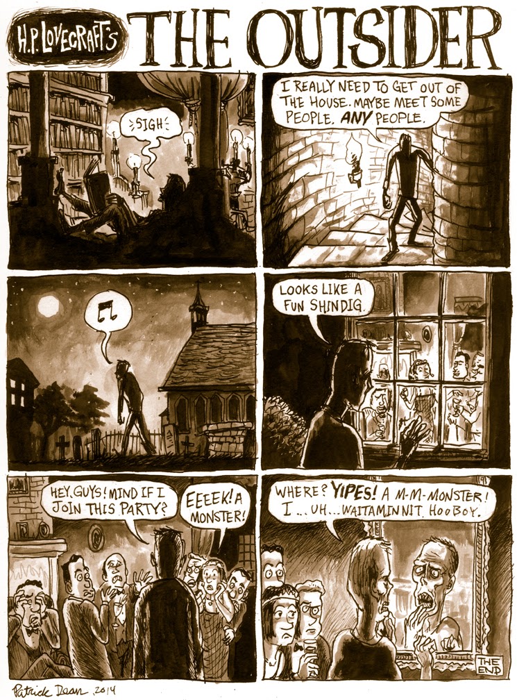 Patrick Dean Comics: More One Page Lovecraft Comics!