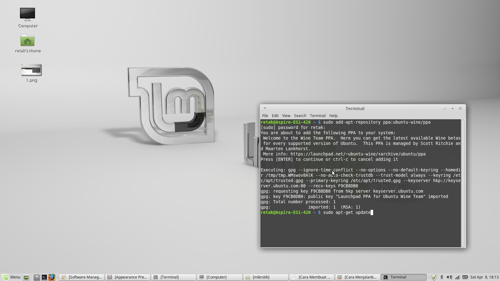 How to Install winbox in linux.