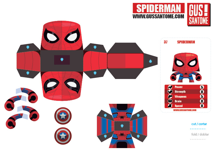 Mini Papercraft: Spiderman Civil War