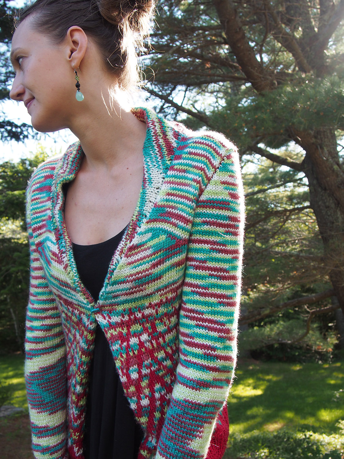 Vogue Knitting and How I Became A Knitter -- Leora Schlanger Cardi