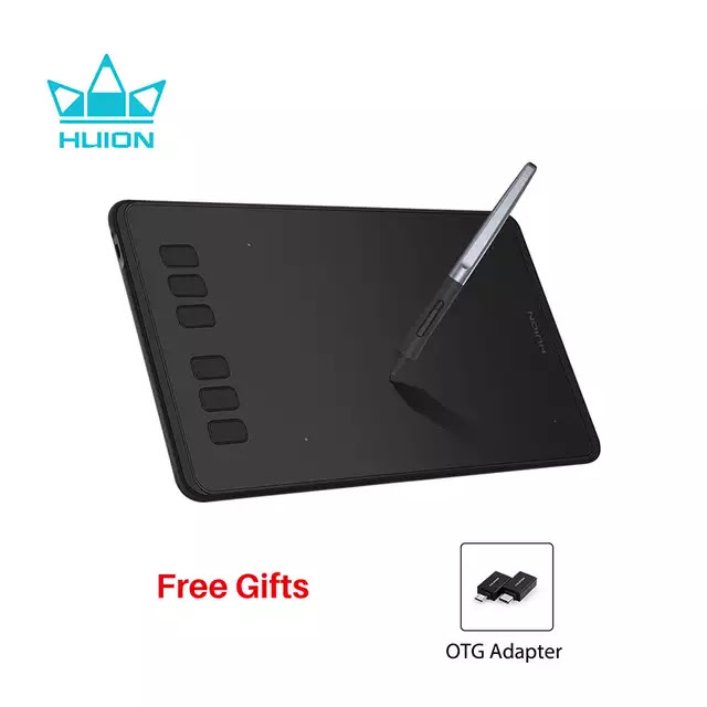 HUION Inspiroy H640P Battery-Free Digital Drawing Tablets Graphics Pen ...