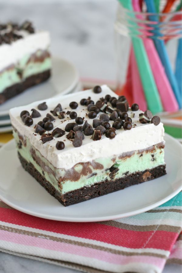 How To Make Mint Chip Brownie Ice Cream Squares | Food Recipes - Food ...