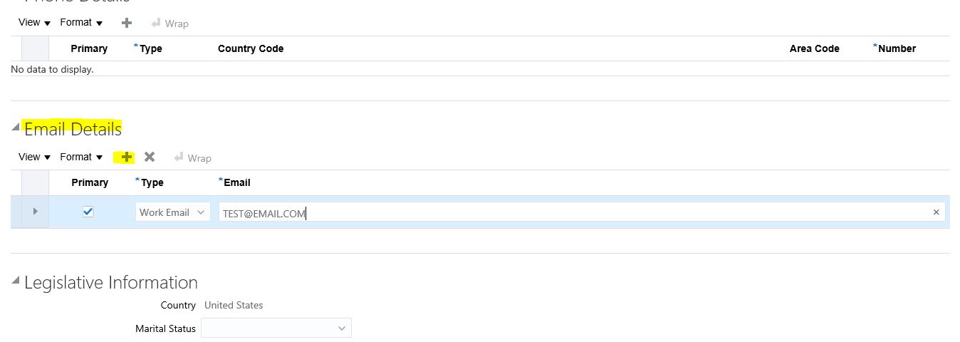 Oracle Application's Blog: How to create Employee in Oracle Fusion