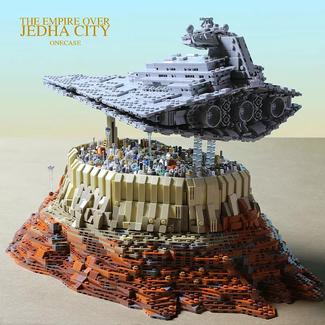 The Empire over Jedha City MOC