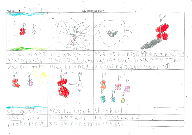 Every Child is a Writer!: Mini beast story by Jasmine (Year R)