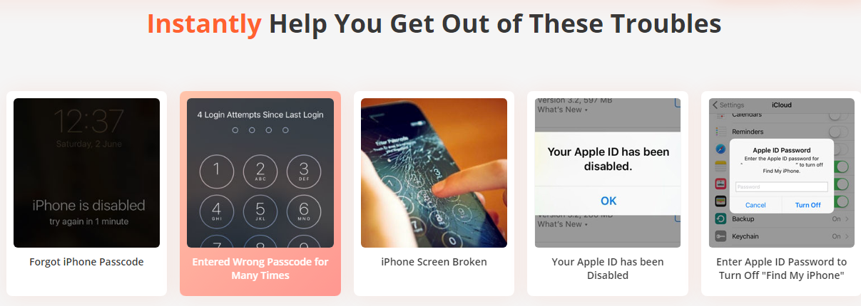 Tenorshare 4uKey - Unlock Disabled iPhone on iOS 12 without Password or ...