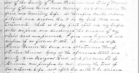 Prince William County Genealogy: Amanuensis Monday: Will: Samuel ...