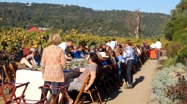 Simply Suzanne's AT HOME: dining in a vineyard