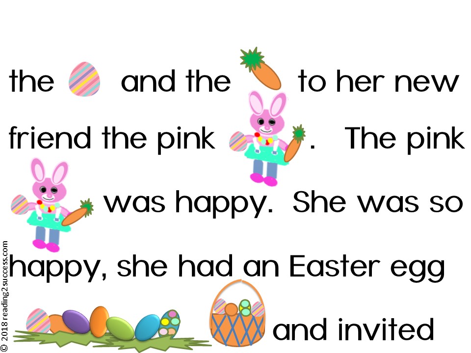 Reading2success: Easter Rebus Story and Comprehension Questions