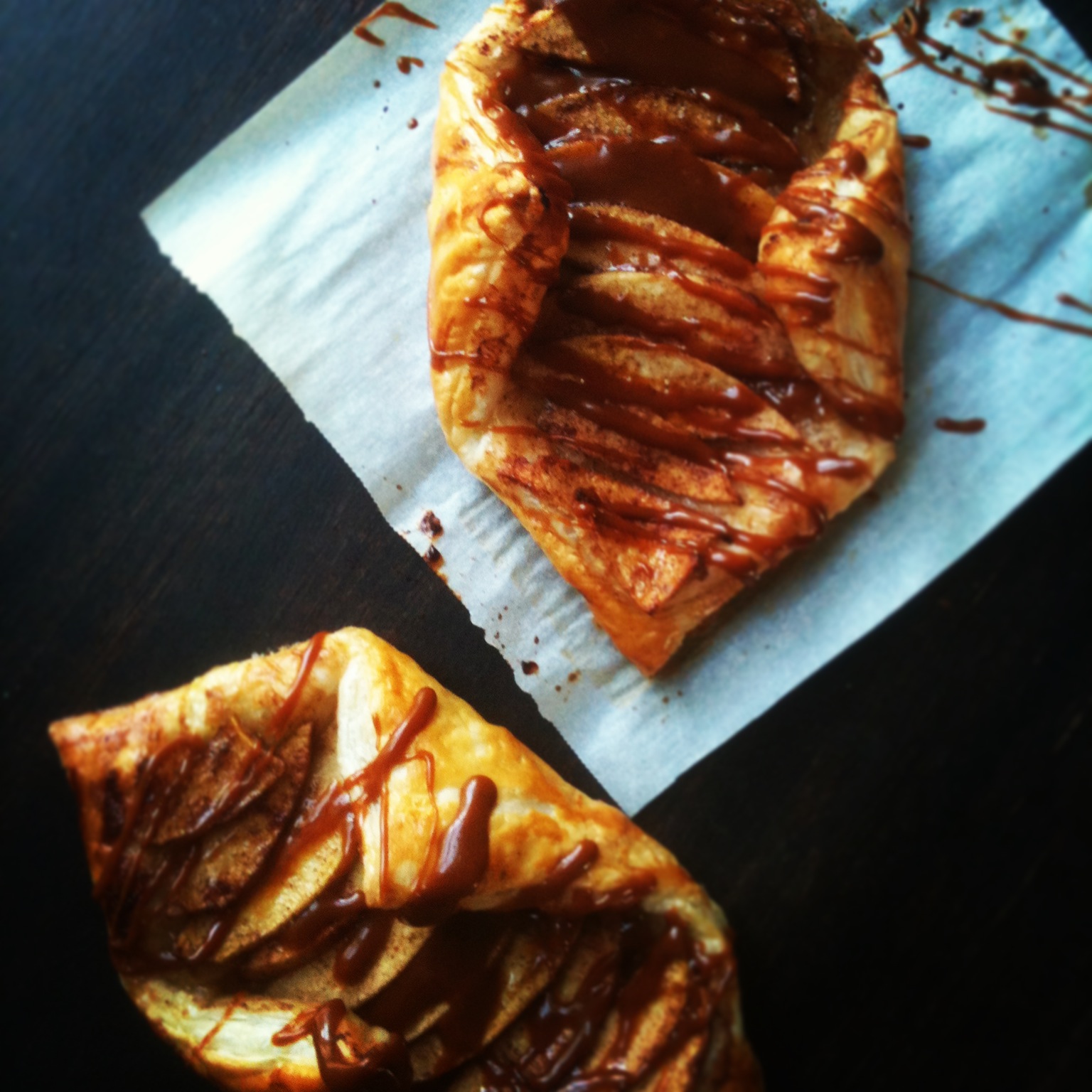 Butter & Chocolate -: - Caramel Apple Pastries