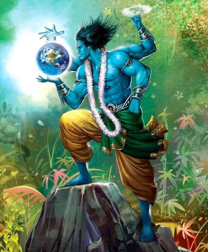 Lord Vishnu Animated Full HD Pictures