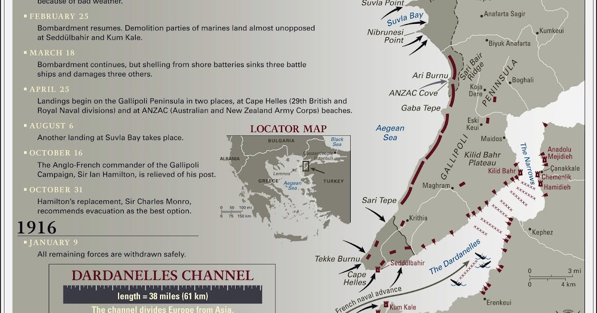 Roads to the Great War: Map Series #18: Gallipoli Landings