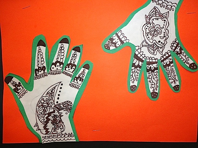 Thomas Elementary Art: 2nd Grade Henna Hands