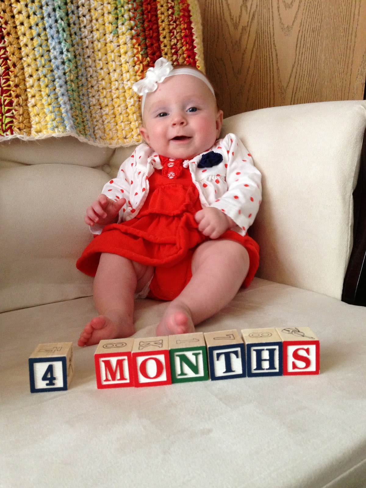 Breathing Deeply, Laughing Loudly, Living Fully: 4 Month Pictures