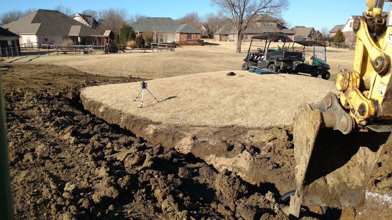 Grounds Department Blog: #11 Green Complex Drainage Project