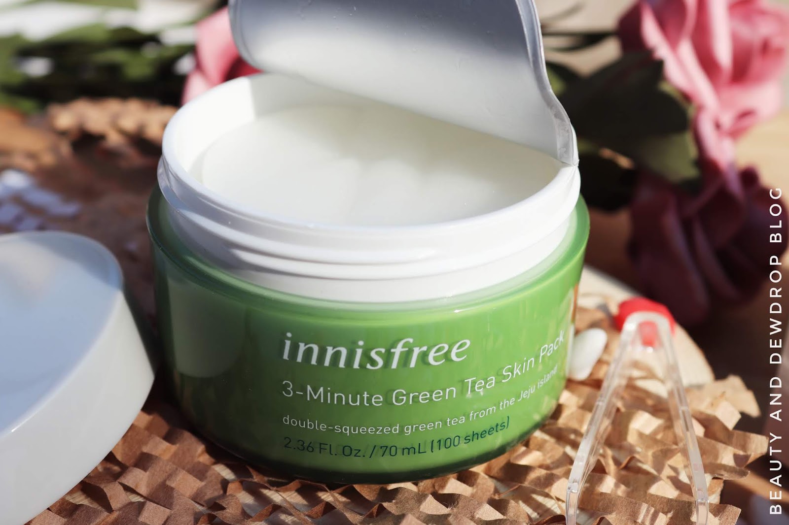 [Review] Innisfree 3-minute Green Tea Skin Pack | Beauty & Dewdrop Blog