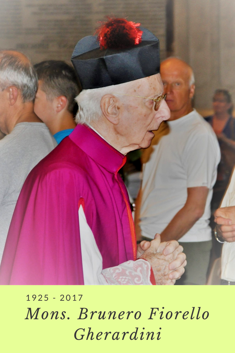 Orbis Catholicus Secundus: Modern Catholic Hero: Mons. Brunero Gherardini