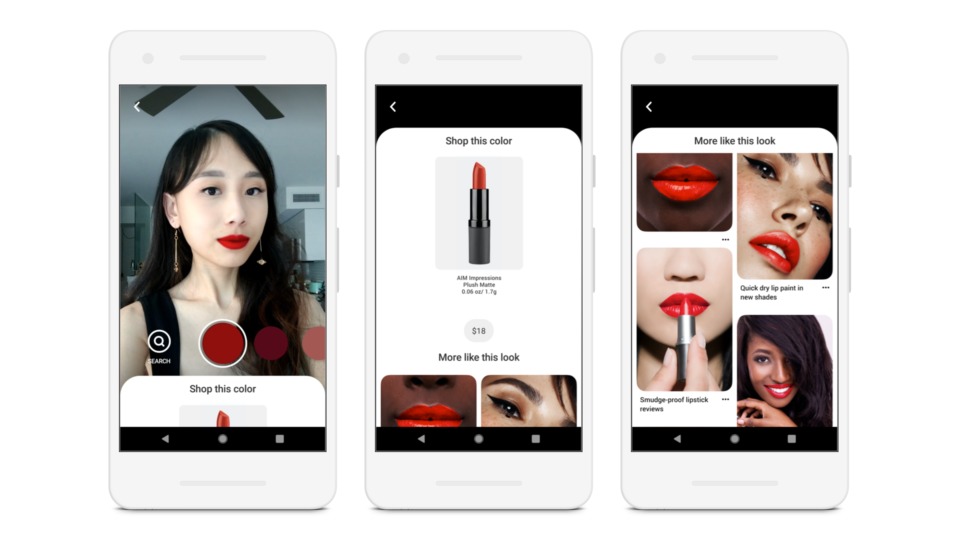 Pinterest Introduces New ‘Try-On’ feature for Lipsticks - Visualistan