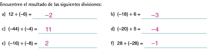 Mate 2 Secundaria: 01 Operaciones de números con signo