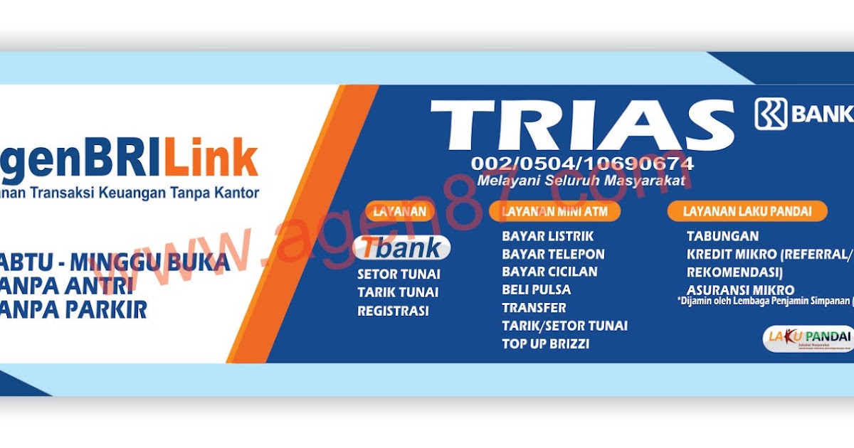 Spanduk BRI link & X banner BRI link Free Download CDR - Agen87
