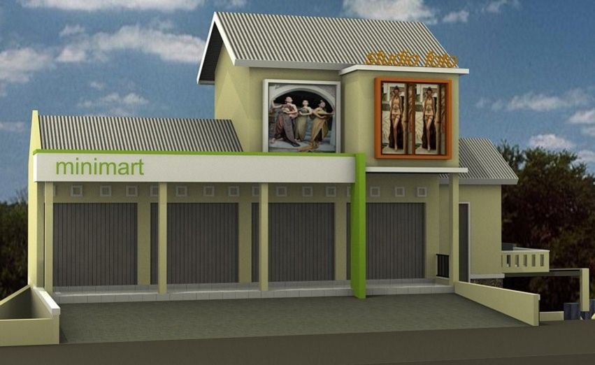 Desain Denah Rumah Ruko Menarik - Model Rumah