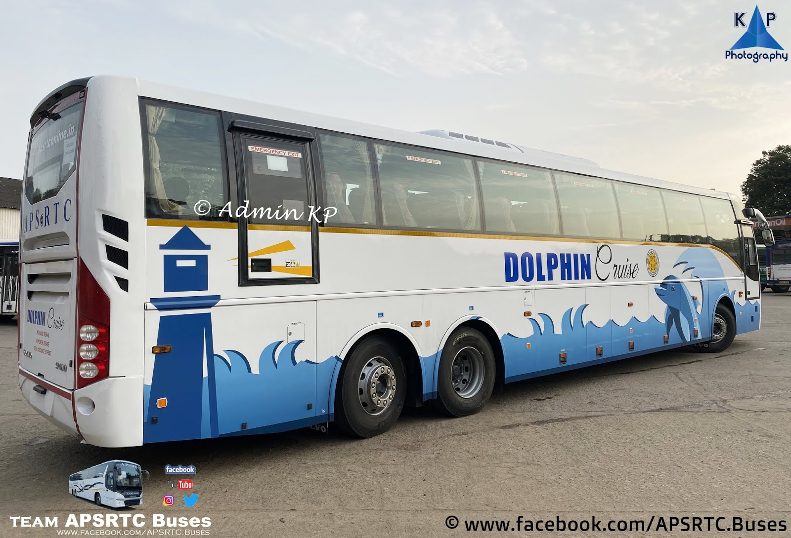APSRTC DOLPHIN CRUISE BUS | VOLVO B11R 14.5m Multi Axle.