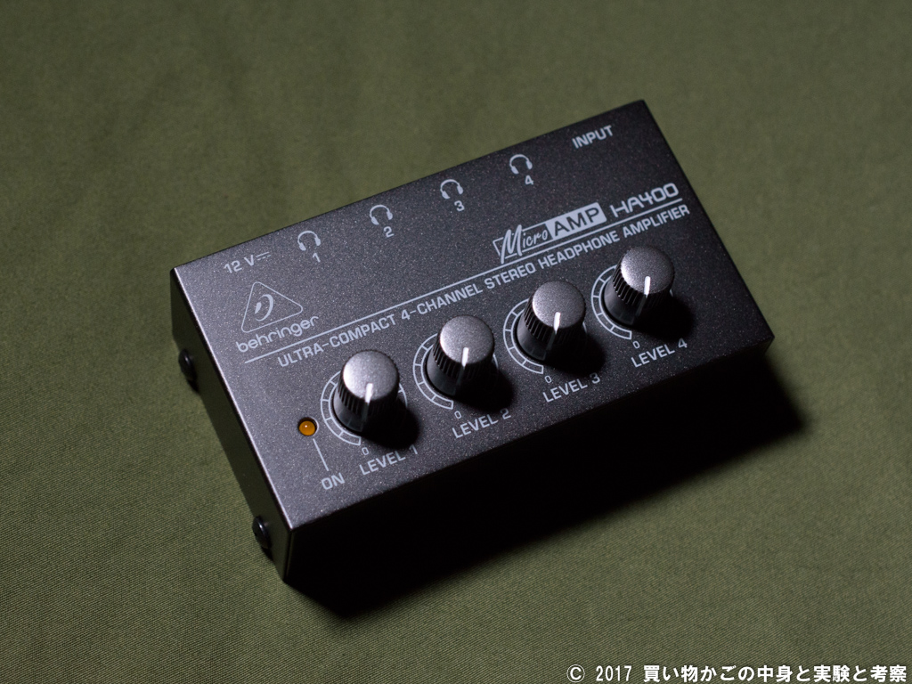 behringer MicroAmp HA400は必要な人には安くて超便利