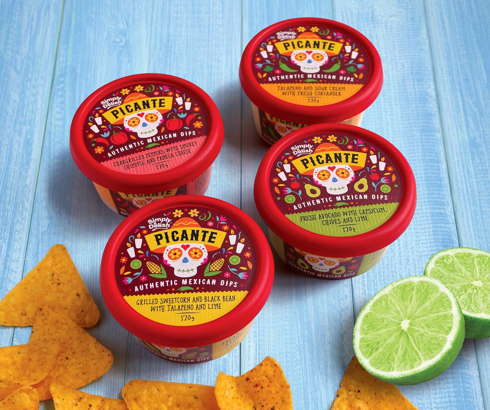 Simply Delish Picante Dip Range – Packaging Of The World