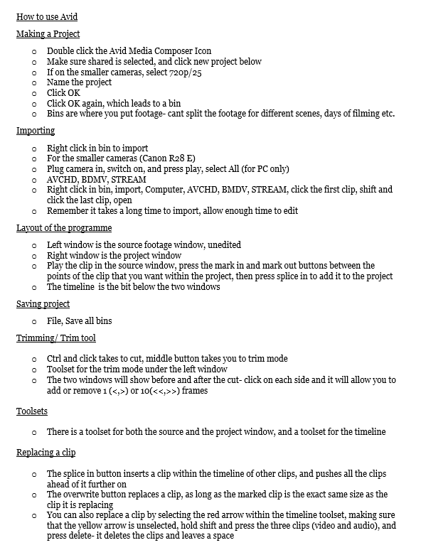 Aimee Lee A2 Media: An Introduction to Editing and Using Avid